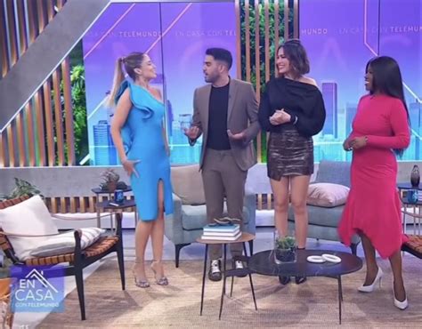 Aleyda Ortiz Conduce Con El Vestido Al Revés En Casa Con Telemundo