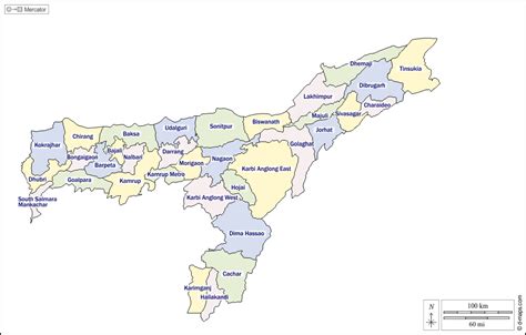 Assam D Free Map Free Blank Map Free Outline Map Free