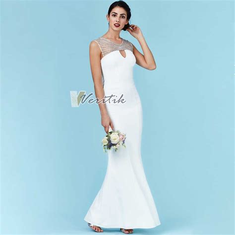 Rochie Mireasa Simpla Tip Sirena Decolteu Ornat Wdcg02 Veritik