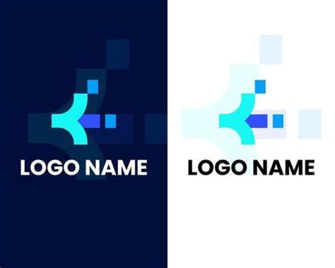 Blue Gradient Logo Vector Art Icons And Graphics For Free Download
