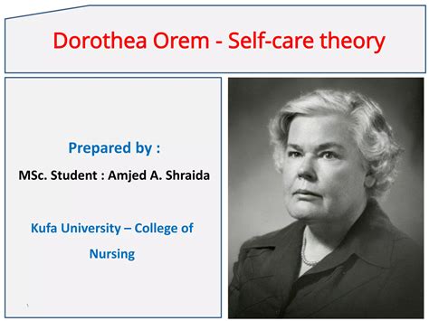Dorothea Orem Self Care Theory Pdf