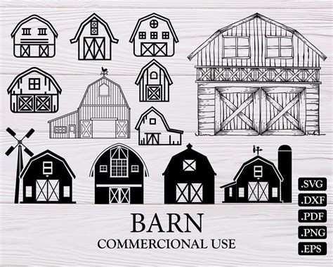 Barn Svg Farm Svg Barn Farmhouse Svg Farming Svg Barn Etsy Farm