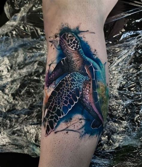 Sea Turtle Tattoo 2025 23 Stunning Realistic Minimalist And Color