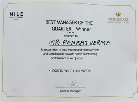 Pankaj Verma On Linkedin Achieved Managed Thankyou