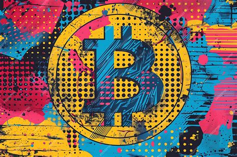 Premium Photo Pop Art Wallpaper With A Bitcoin Design Inspired By Roy Lich Crypto Art Concept