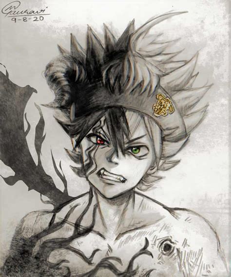 Asta Black Clover／gauravi Mungekar Anime Sketch Black Clover Anime