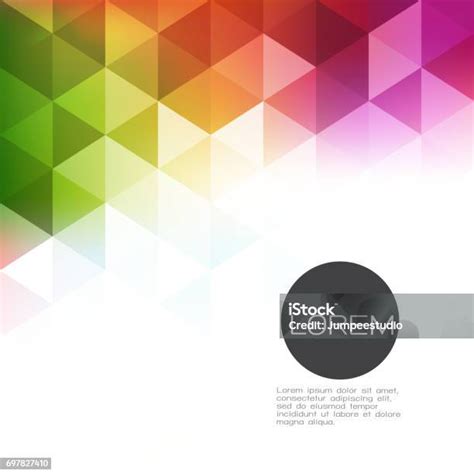 다채로운 투명성과 페이드 삼각형 배경 텍스트 옆에 백색 공간 비즈니스 또는 기술 프레 젠 테이 션에 대 한 현대적인 배경입니다