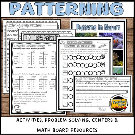 Patterning Repeating Growing And Shrinkingont Math Curriculum