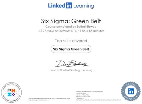 Saibal Biswas On Linkedin I Embarked On The Journey To Earn My Six Sigma Green Belt