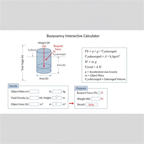 Buoyancy Interactive Calculator Firgelli