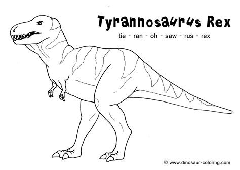 Free T Rex Coloring Pages However To Give A Realistic Look You May