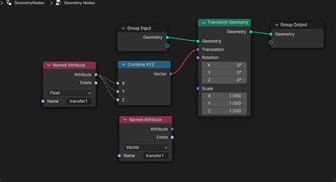 GeoNodes Transfering Position From One Object To Another Or Motion Blur Inside One System