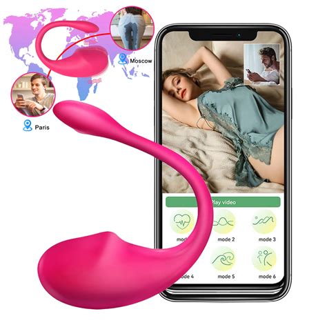 Female Masturbator App Controlled Wireless Jumping Egg Dildo