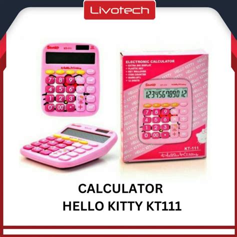 Kalkulator Karakter 111 Hello Kitty Doraemon Calculator 12 Digit Shop
