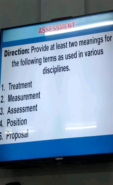 Assessment Direction Provide At Least Two Meanings For The Following