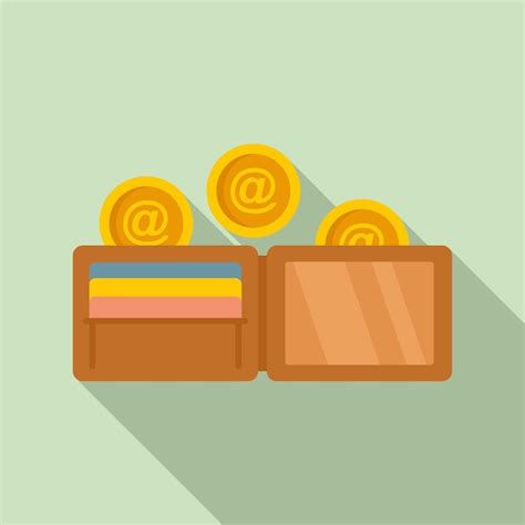 Premium Vector Coins Digital Wallet Icon Flat Illustration Of Coins