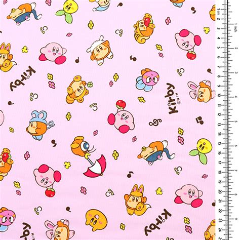 Kirby Music Notes Simple Fabric By Japanese Indie Modes4u
