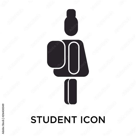 Student Icon Vector Sign And Symbol Isolated On White Background