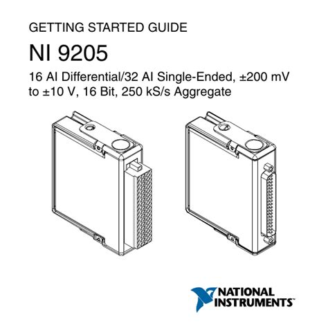 Ni 9205 Getting Started Guide