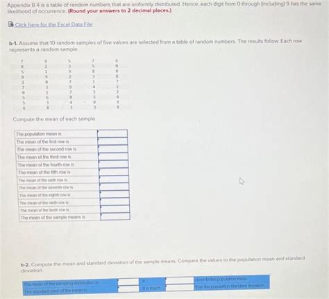 solved appendix b 4 is a table of random numbers that are