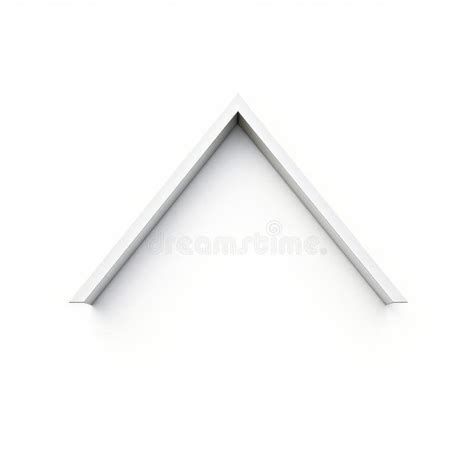 Elegant Minimalist Parallelogram Frame On White Background Design Stock