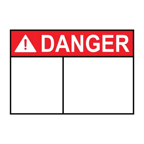 Blank Danger Sign Template Blank Danger Sign Template