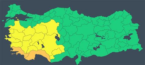 Sıcaklıklar 10 Derece Düşecek 16 Ile Sarı Ve Turuncu Alarm Verildi
