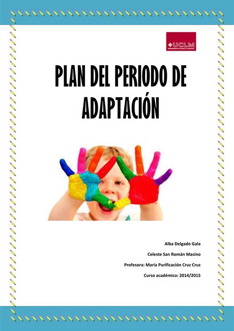 Plan Del Periodo De Adaptación Pdf