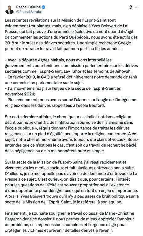 Boisvert Se Fait Ramasser Par Pascal Bérubé La Clique Du Plateau