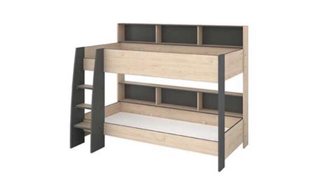 Leo Bunk Grey Oak Mattress Mick Carlow