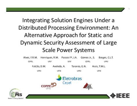 Pdf Integrating Solution Engines Under A Distributed Processing