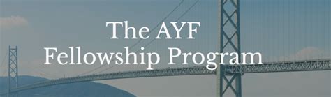 The AYF Fellowship Program - DevInfo.in