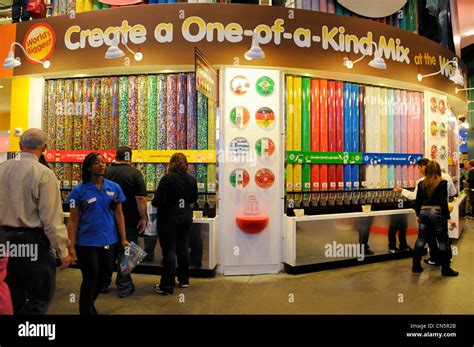 United States New York Manhattan Times Square Mandms Store Photo