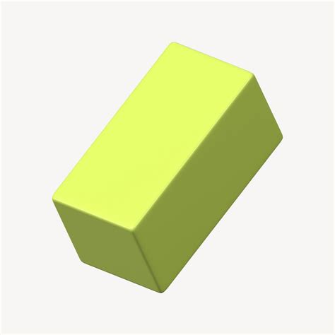 3d Green Cuboid Geometric Shape Free Photo Rawpixel