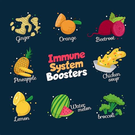 Free Vector Immune System Boosters
