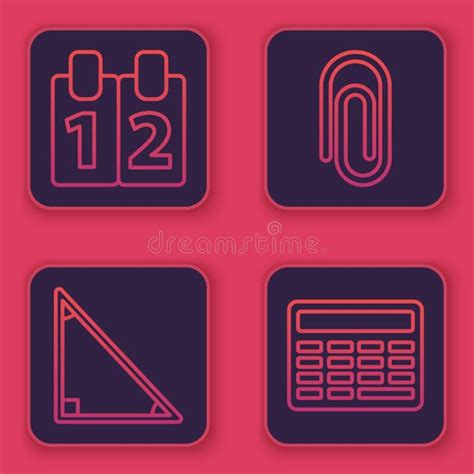 Set Line Mathematics Function Cosine Calendar Book With Word