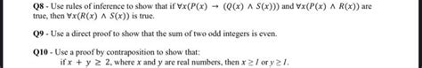 solved q8 use rules of inference to show that if vx p x