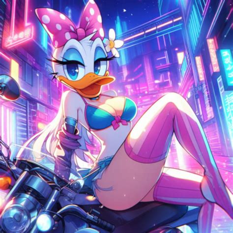 Sexy Daisy Duck In Motorcycle 2 By Theladyevil1998 On Deviantart