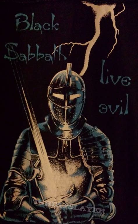 Black Sabbath Black Sabbath Live Evil Backpatch Patch Darkms