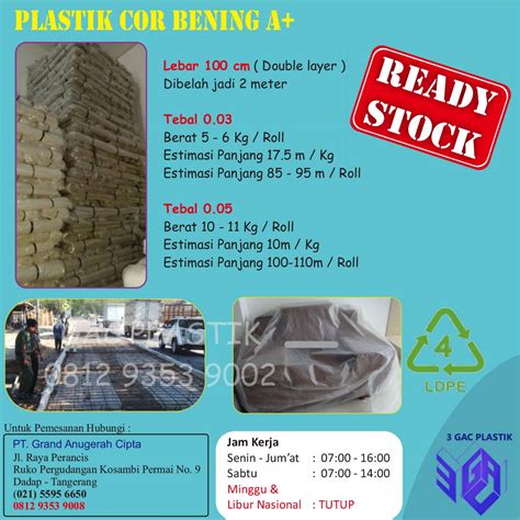 Plastik Cor Tebal Dan Berkualitas Gac Plastik