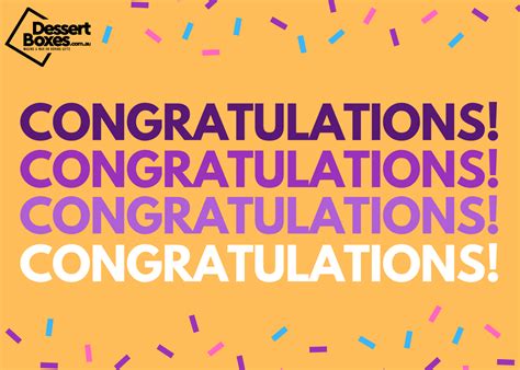 Congratulations T Boxes Delivery Sydney Dessert Boxes