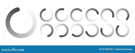 Circular Loading Buffering Icons Vector 257384185