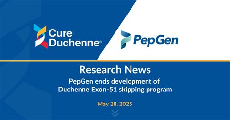 Pepgen Ends Development Of Duchenne Exon 51 Skipping Program Cureduchenne