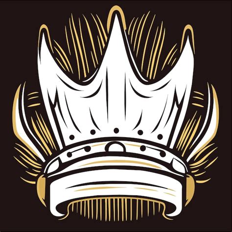 Premium Vector Hand Drawn Crown Drawing Illustration Or Crown Classic