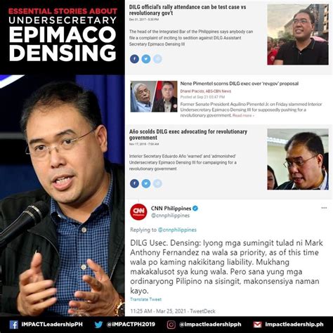 Essential Stories About Undersecretary Epimaco Densing Rphilippines