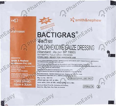Buy Bactigras 10cm X 30cm Online And Get Upto 60 Off At Pharmeasy