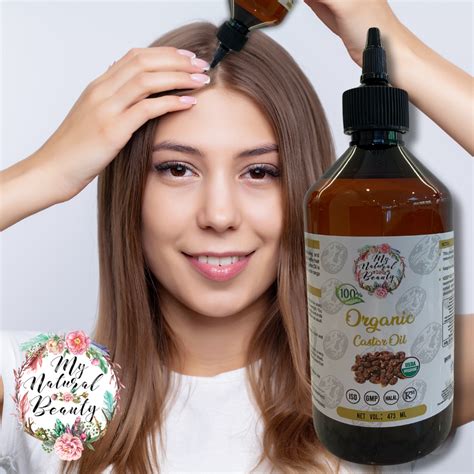 Organic Castor Oil Australia 473ml Natural Hair Growth Eyelash Growth