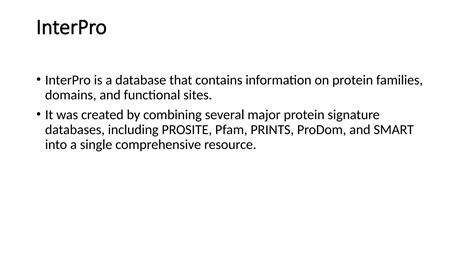 Protein Databases In Bioinformaticspptx