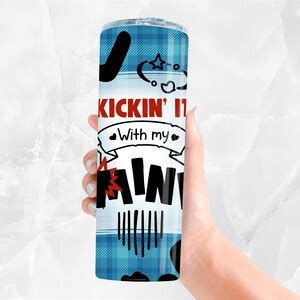 Kickin It Mama And Mini Tumbler Png 20oz Skinny Tumbler And 12oz