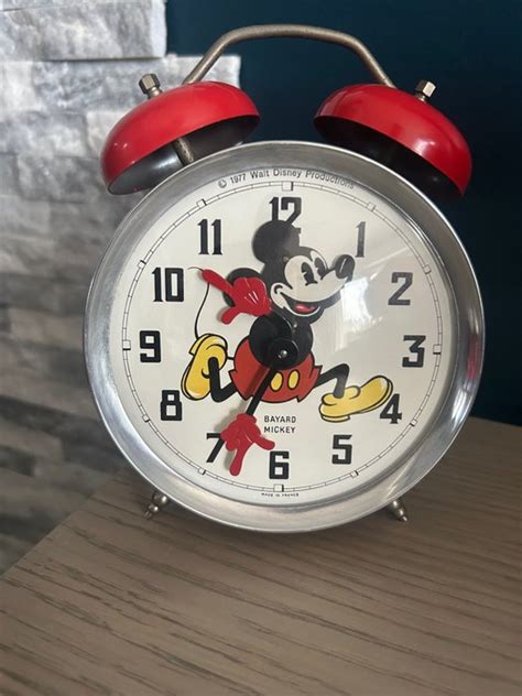 Mickey Mouse 1 Animated Alarm Clock Bayard 1977 Auction Online